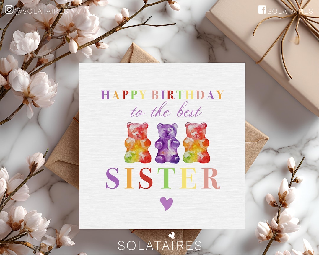 Personalised Happy Birthday Card for a Special Sister, Big Sister Card ...