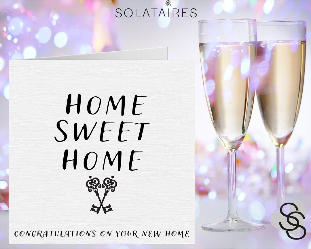 Home Sweet Home...new Home Card UK, Simple Luxury Greeting Cards ...