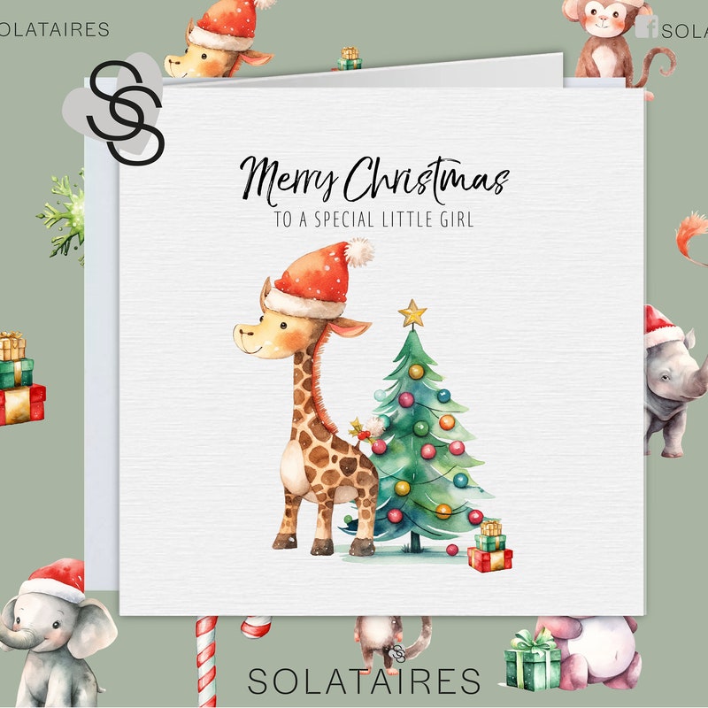 Child Christmas Card - Etsy