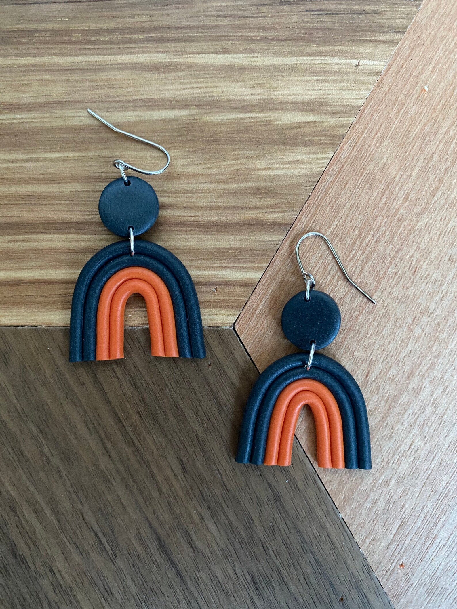 Custom Wakeland Wolverines Arch Clay Earrings, Minimalist Earrings ...