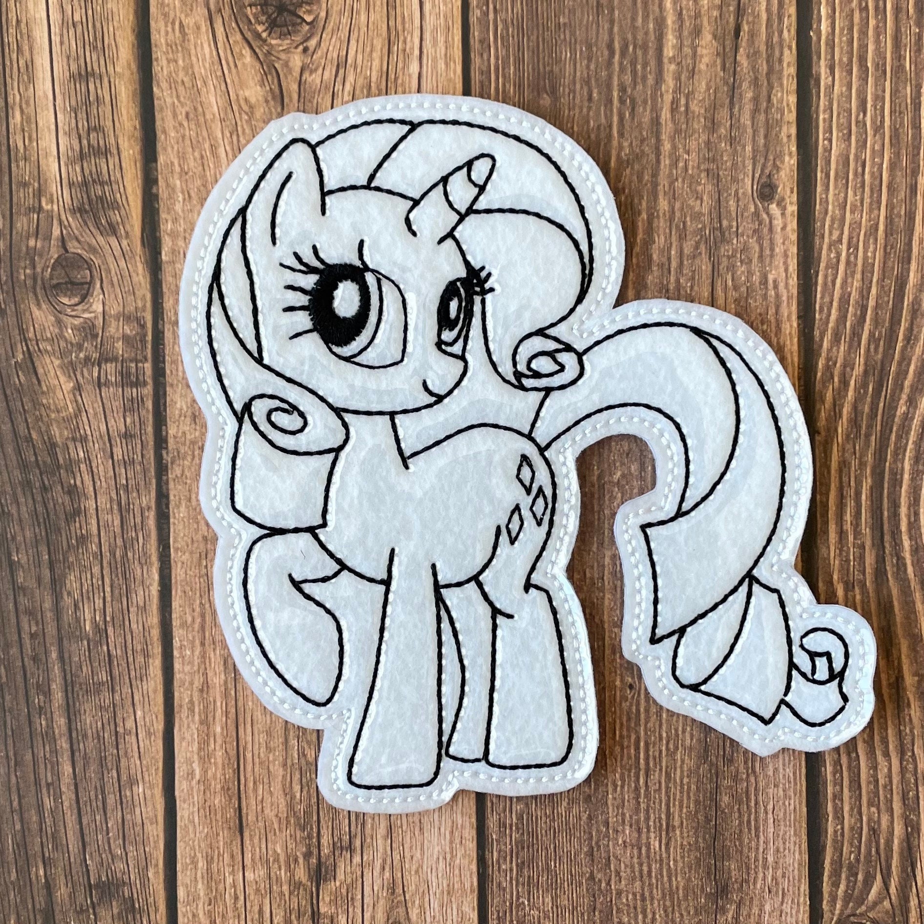 MLP Ponies Flat Colouring Dolls Digital Embroidery Design - Etsy