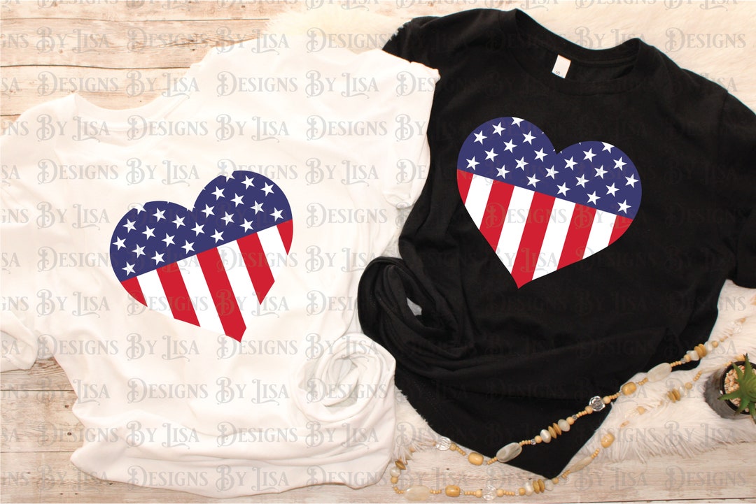 Flag Heart Instant Digital Download SVG & PNG Files - Etsy