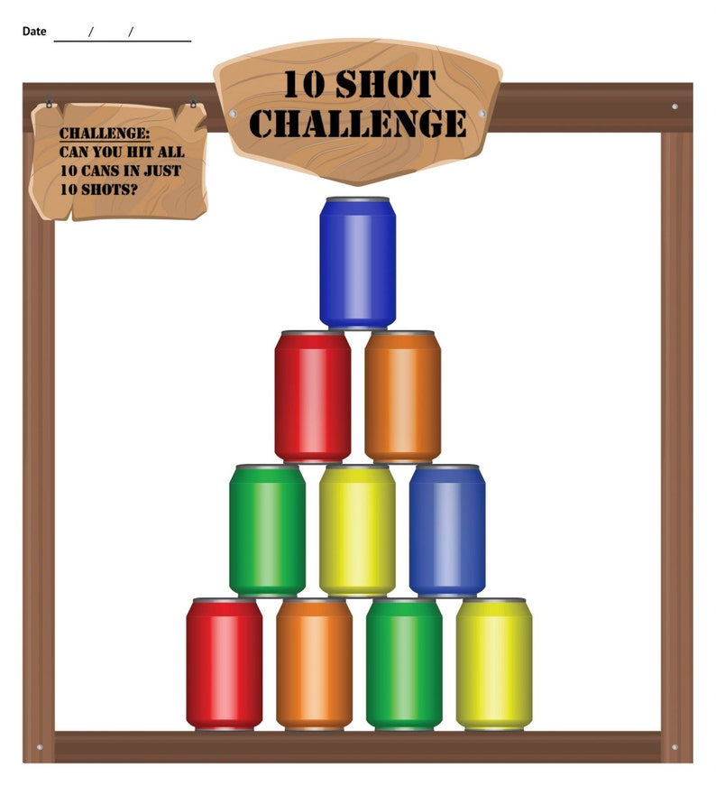 Tin Can Airgun Target Instant Download - Etsy