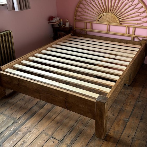 Raised Platform Bed Frame Bednowitz King Size Bed Frame, 12 Inch High