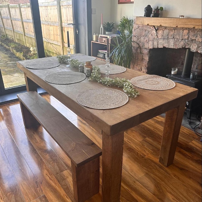 Oak Dining Table - Etsy UK