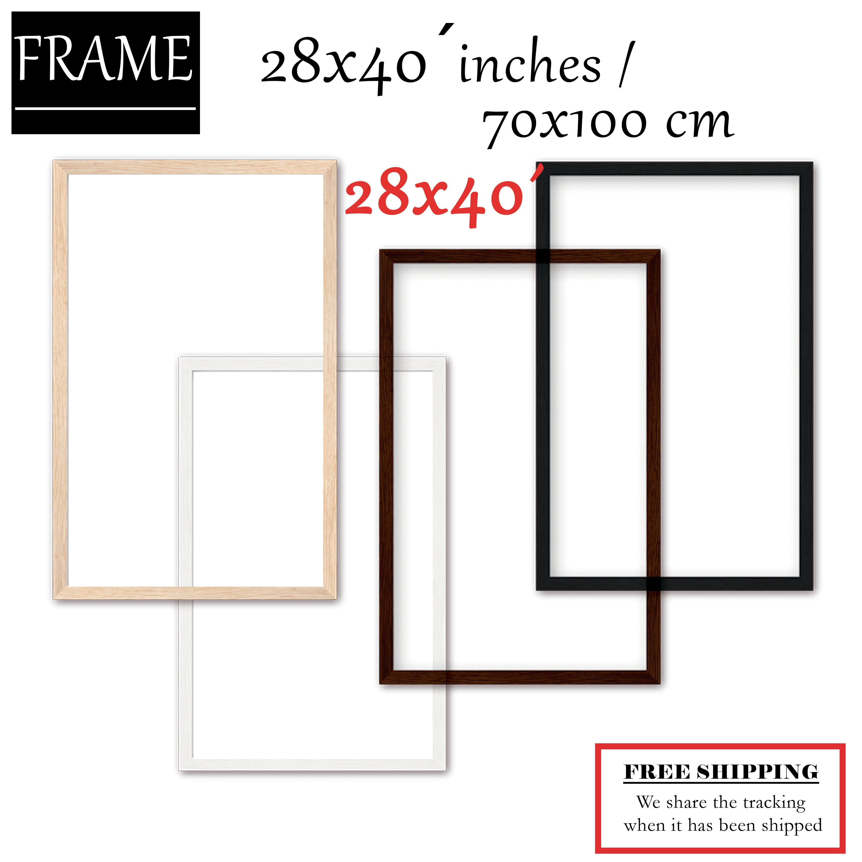 28x40 Frame Inch 70x100 Cm ONE SIZE Thin Photo Frame For Etsy