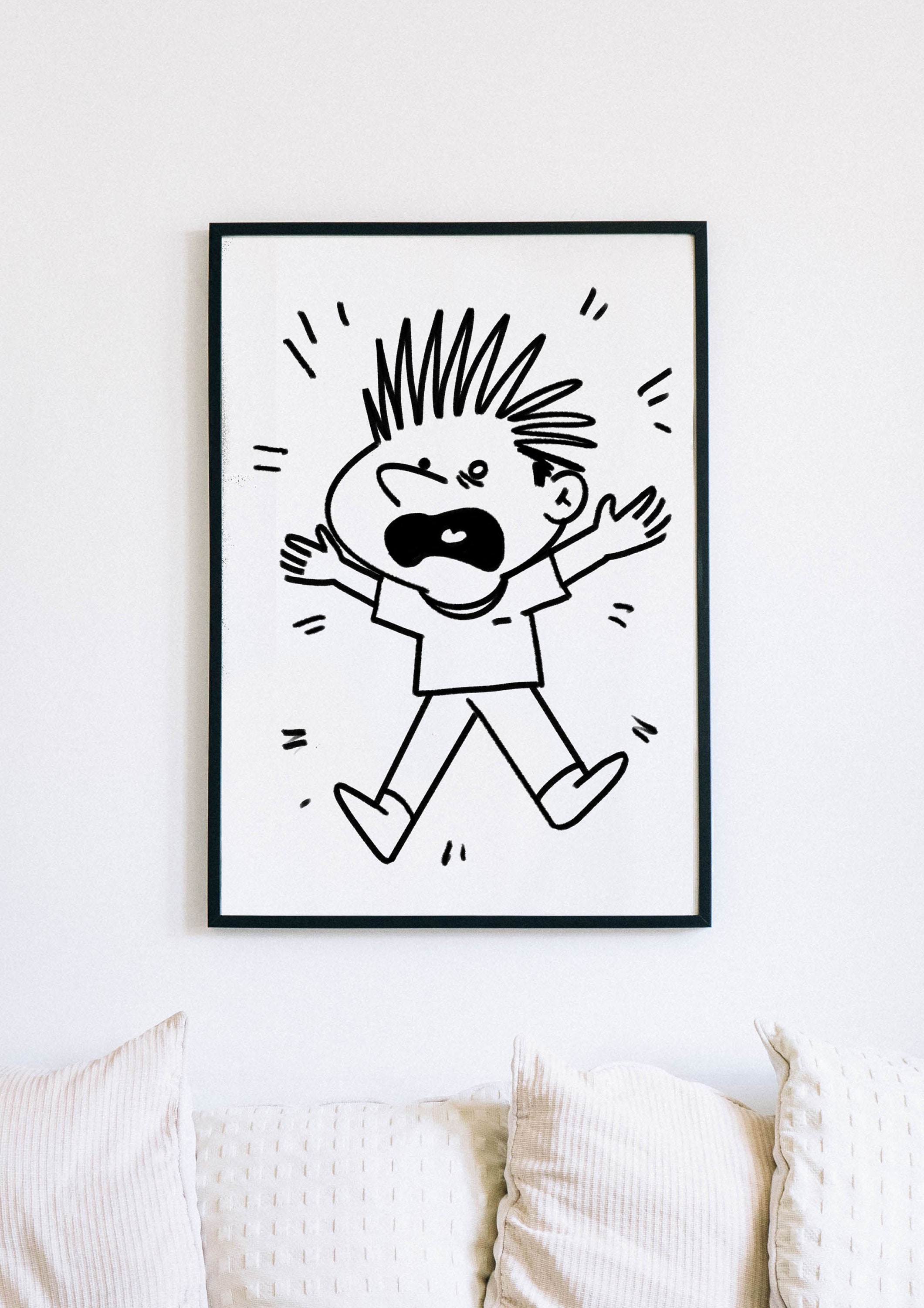 Sat of 3 Line Art Prints, Line Drawing Art, Home Decor, Wall Art, Art ...