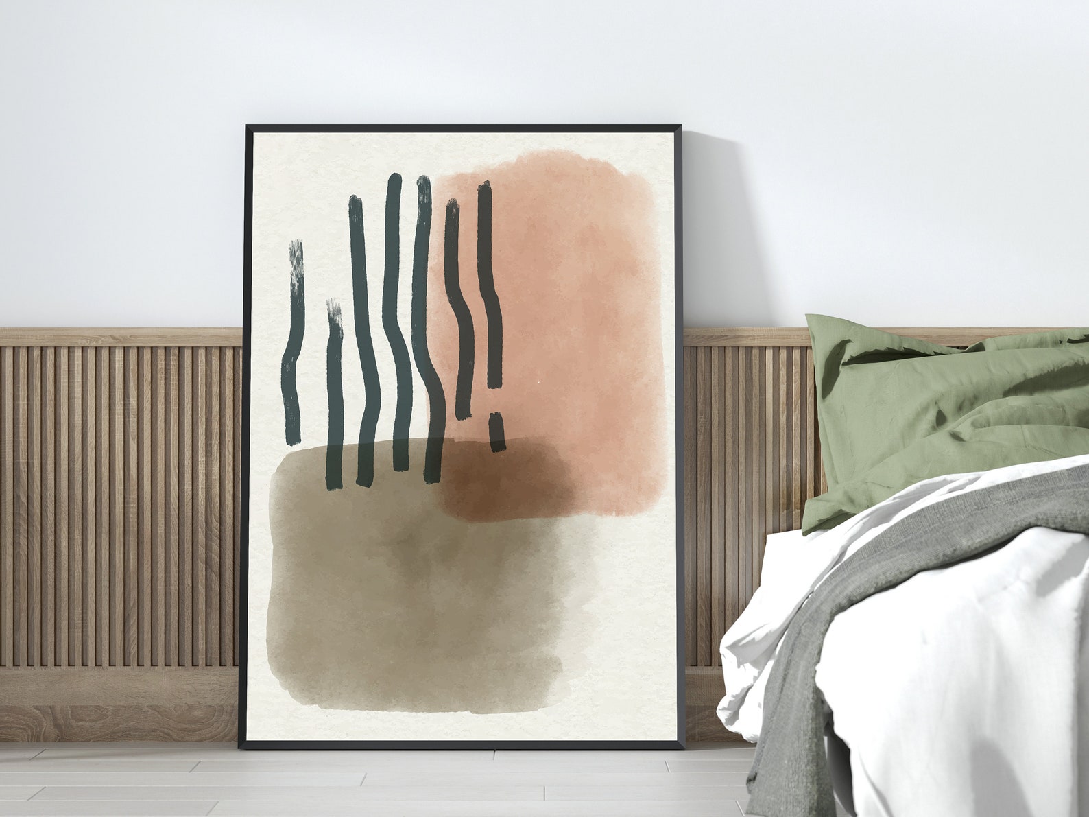 Set of 3 Earth tones Abstract prints Neutral Natural Art | Etsy