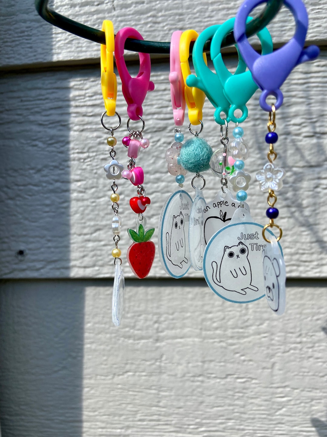 Handmade Colorful Keychains Multiple Styles - Etsy