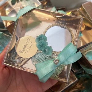 Luxury Mirror Favors With Box ,personalized Wedding Favor,gold Mirror ...