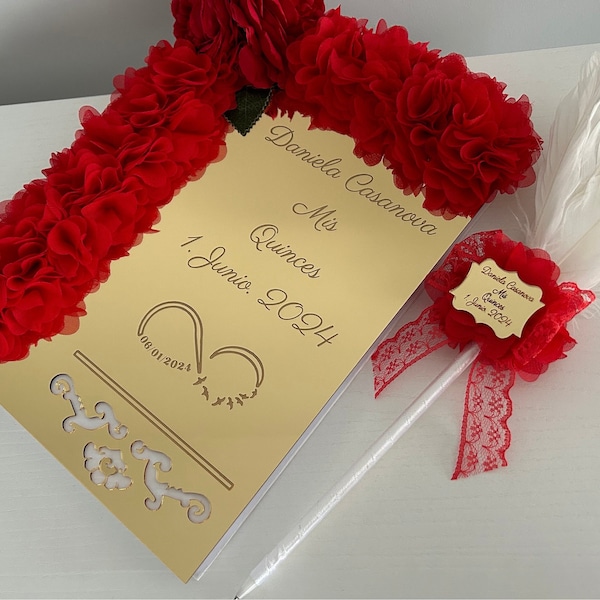 Xv Guest Book - Etsy