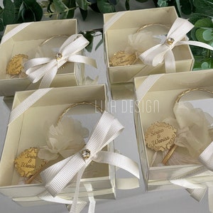 Gold Mirror Favor With Ivory Decoration in Box,metal Mirror Wedding ...
