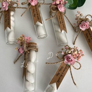 Wedding Glass Bottle Favorsglass Bottle Pink Glass - Etsy