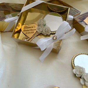 Luxury Mirror Favors With Box ,personalized Wedding Favor,gold Mirror ...