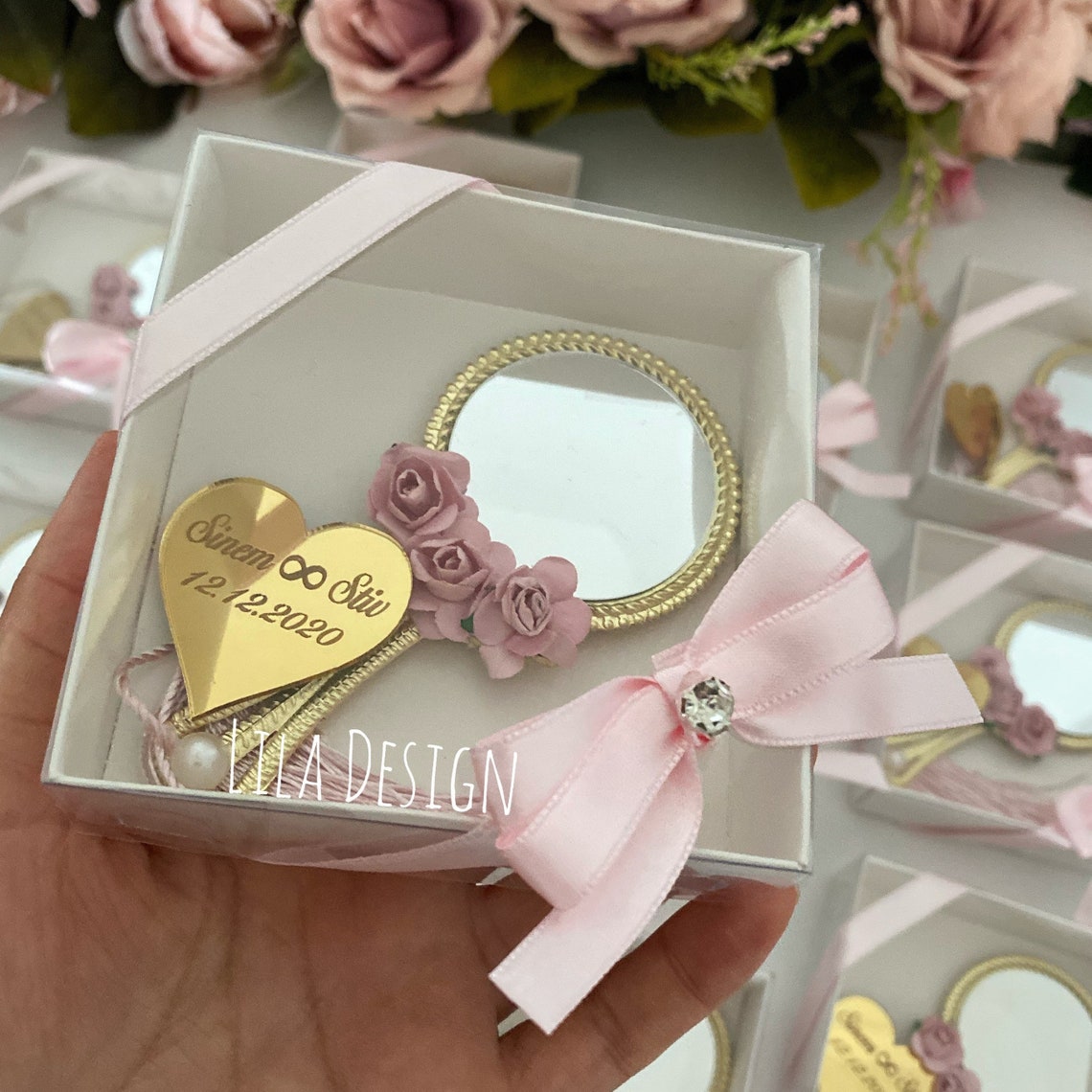 Luxury Mirror FavorsPersonalized Guest favorswedding | Etsy