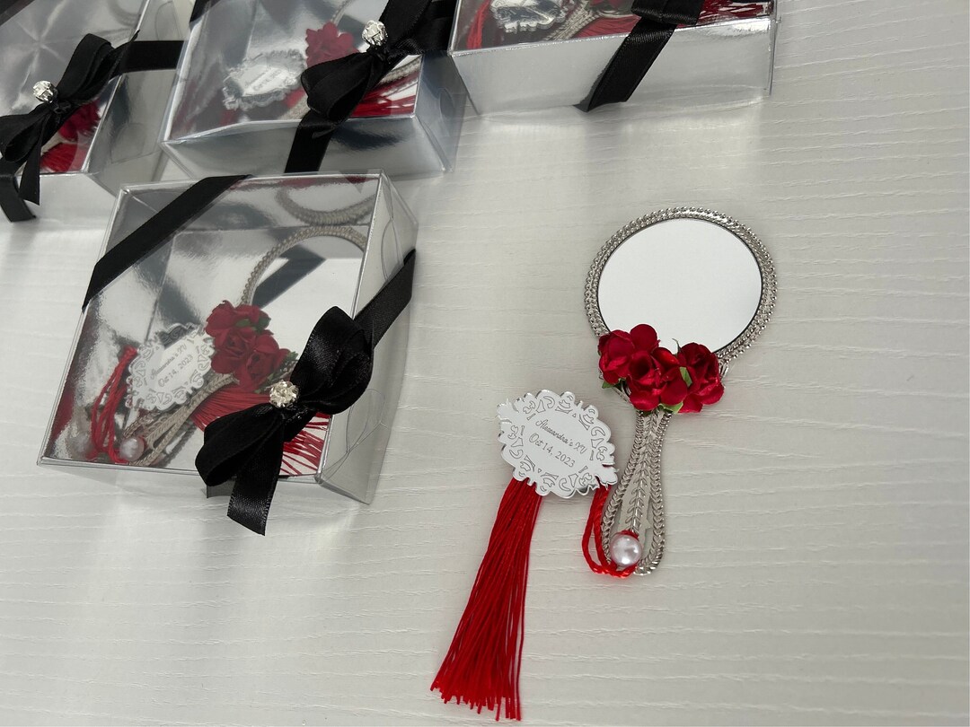 Luxury Mirror Favors With Box ,personalized Wedding Favor,gold Mirror ...