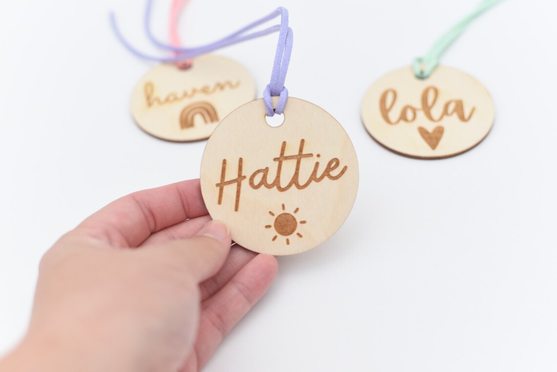 Custom Name Tags Bag Tags Backpack Labels Girls Bag Tags - Etsy