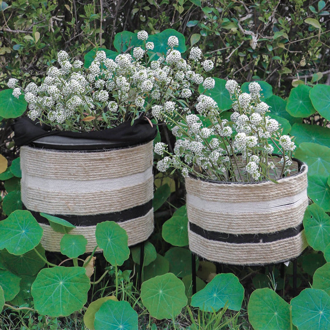 Modern Bohemian Planter Metal Outdoor Planters - Etsy
