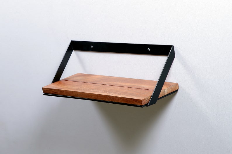 Sleek Wall Shelf Wooden Shelf - Etsy