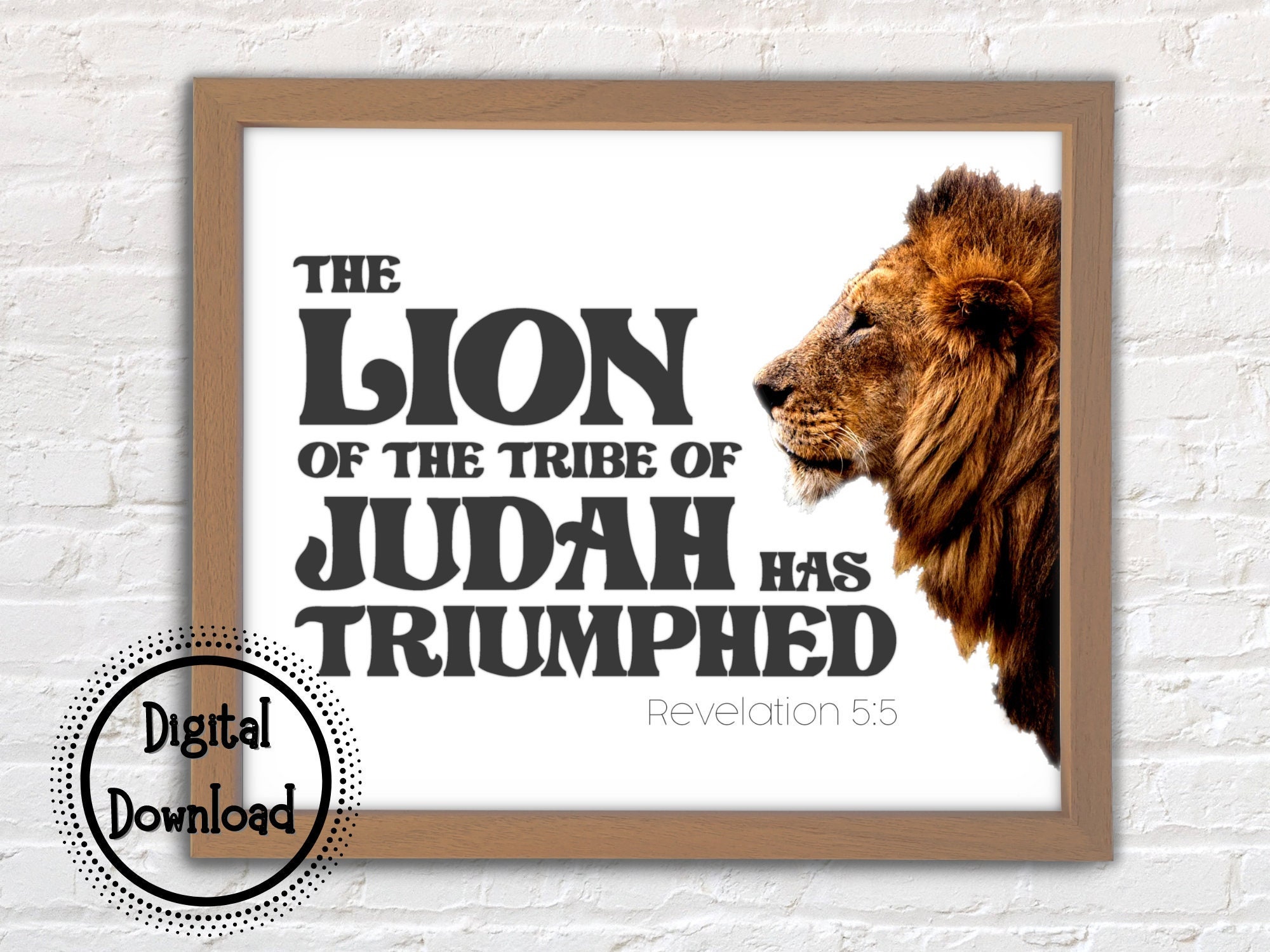 The Lion of the Tribe of Judah Has Triumphed, Revelation 5 Digital ...