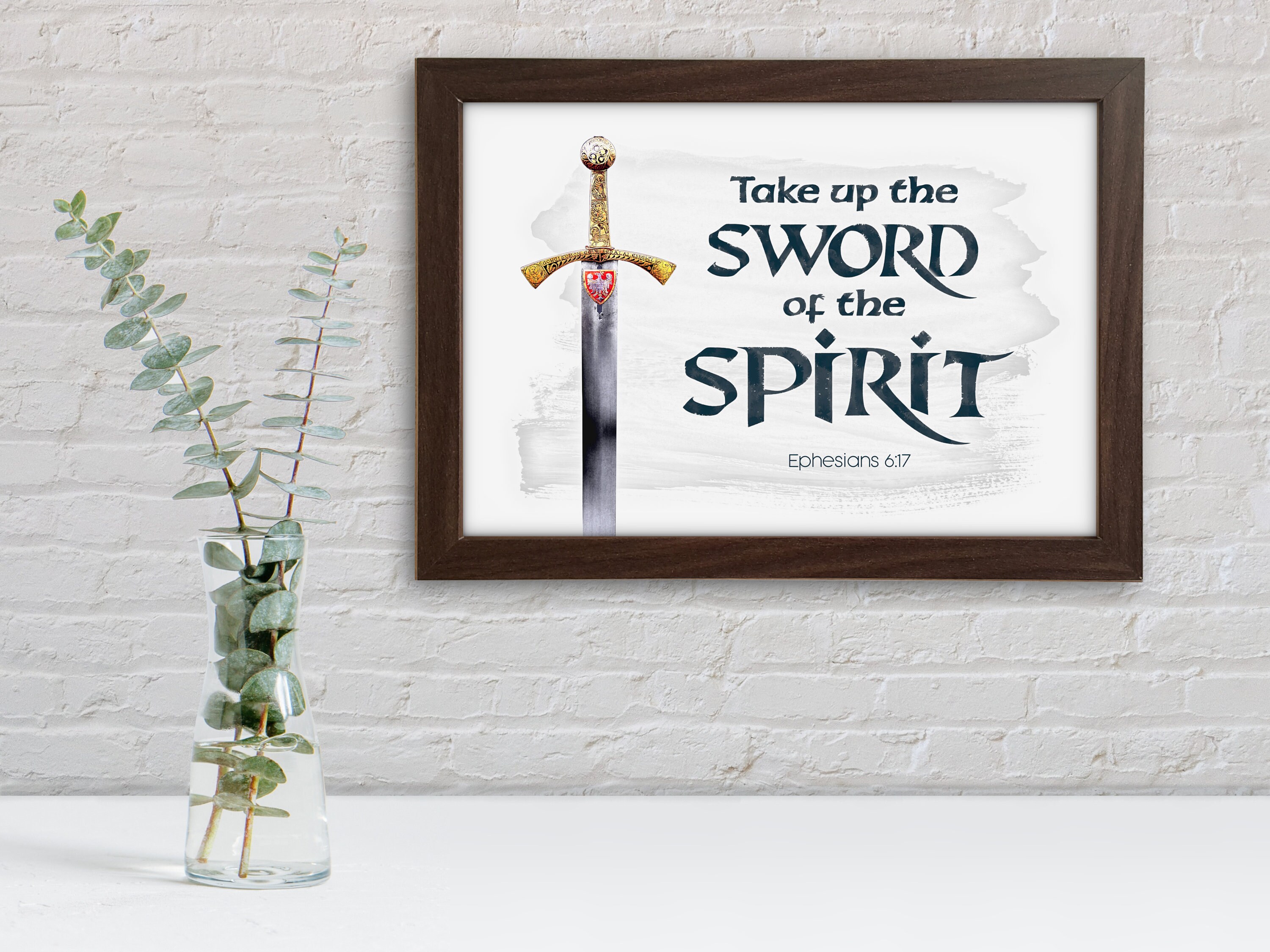 Sword of the Spirit, Ephesians 6;17, Bible Verse Printable Download ...