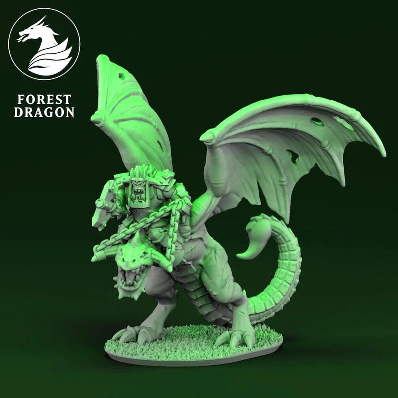 Miniature Forest Dragon - Etsy