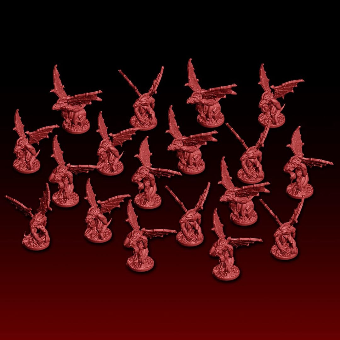 Skull Gods Army Demonic Furies (10mm - 15mm Warmaster Revolution) by ...