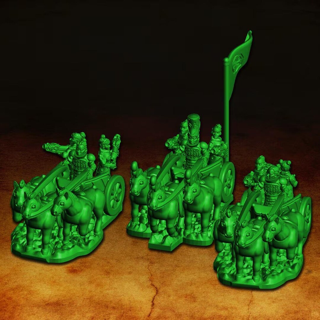 Dragon Dynasty Army War Chariots (10mm - 15mm Warmaster Revolution) by ...