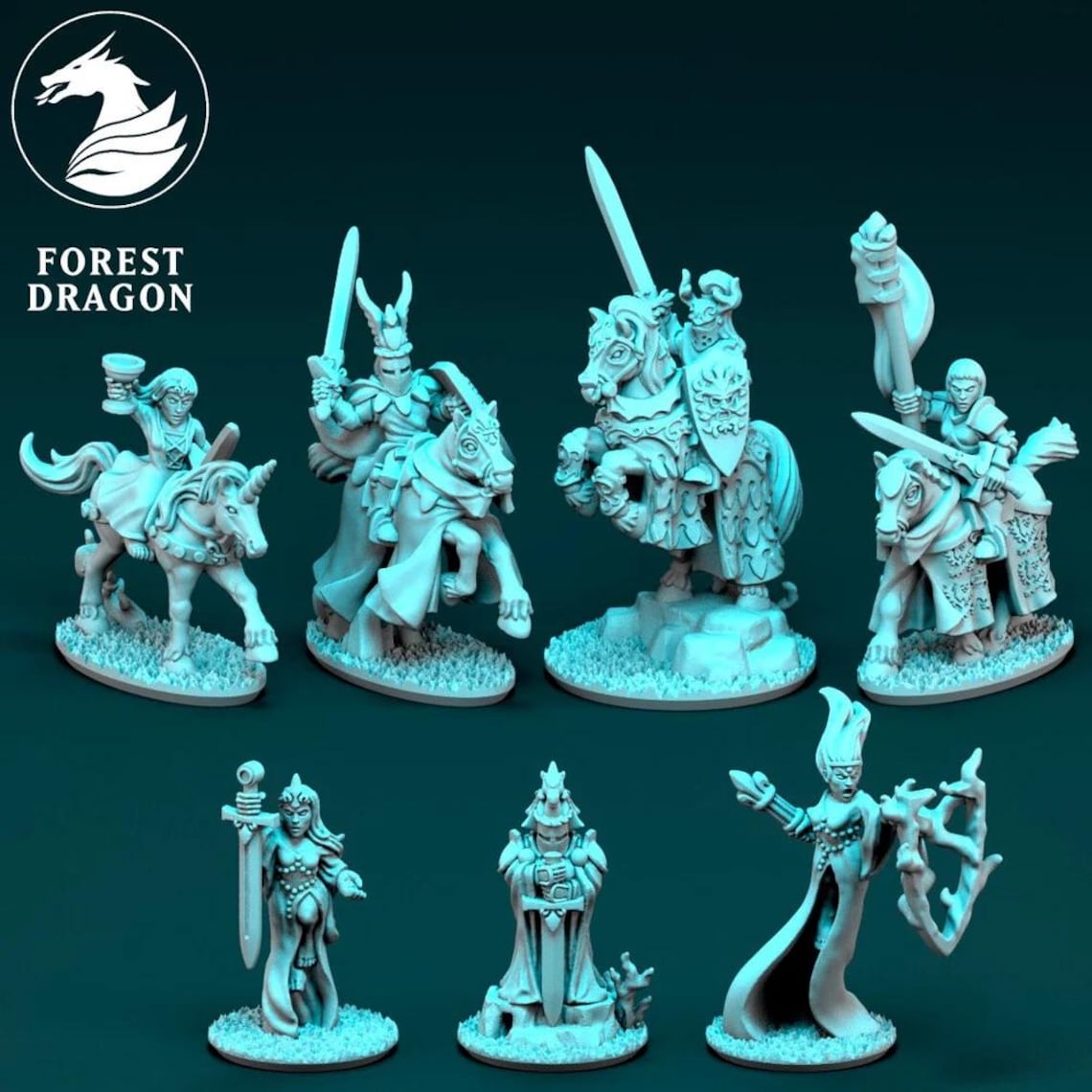 Chivalric Army Heroes of the Realm Pack (10mm - 15mm Warmaster ...
