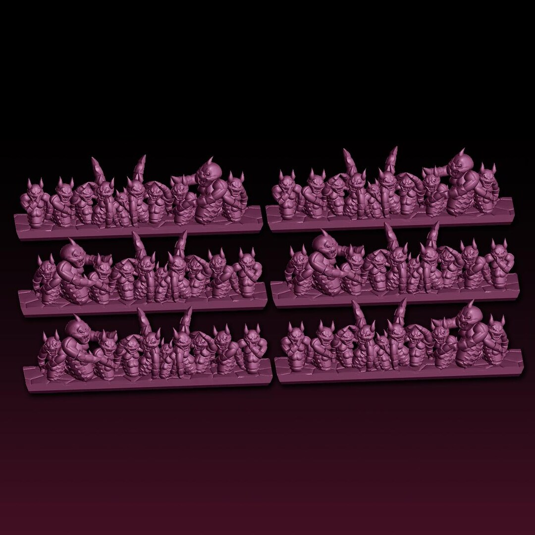 Excess Gods Army Demonic Swarm (10mm - 15mm Warmaster Revolution) by ...