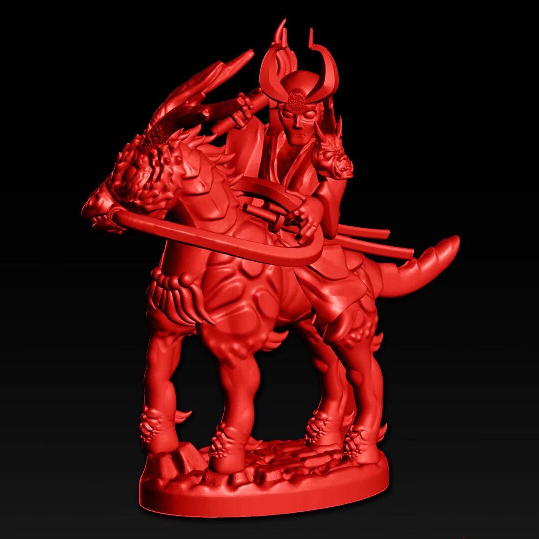Samurai Oaths Army Samurai Hero on Kirin (10mm - 15mm Warmaster ...