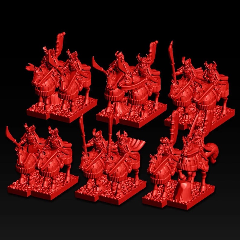 Samurai Oath Army Samurai Cavalry (10mm - 15mm Warmaster Revolution) by ...