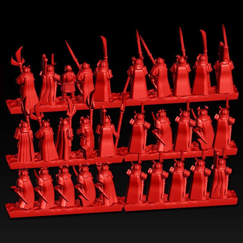 Samurai Oath Army Samurai Infantry (10mm - 15mm Warmaster Revolution ...
