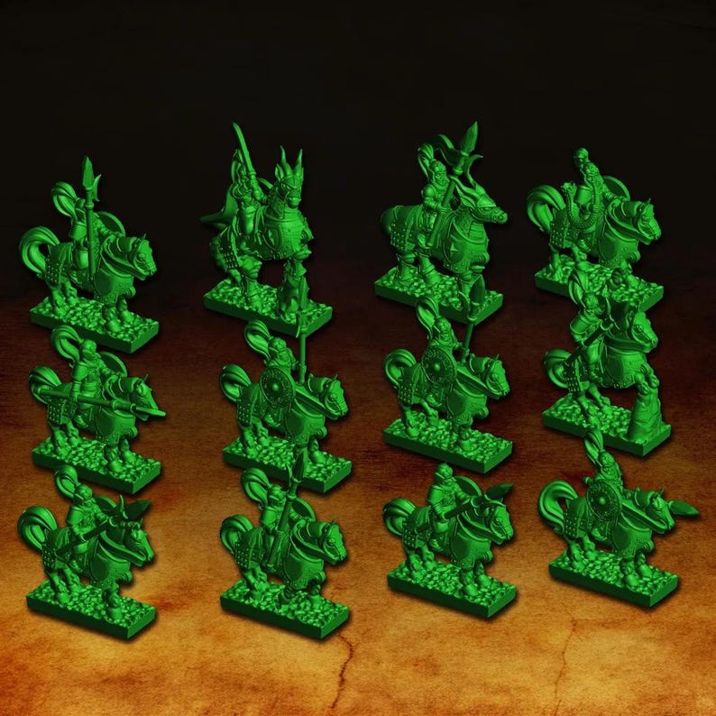 Dragon Dynasty Army Heavy Cavalry (10mm - 15mm Warmaster Revolution) by ...