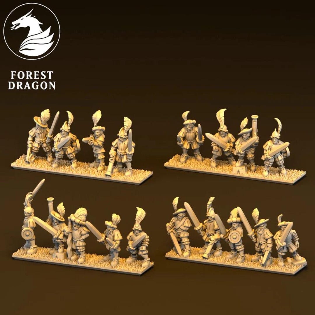 Imperial Skirmishers (10mm-15mm Warmaster) by Forest Dragon - Etsy