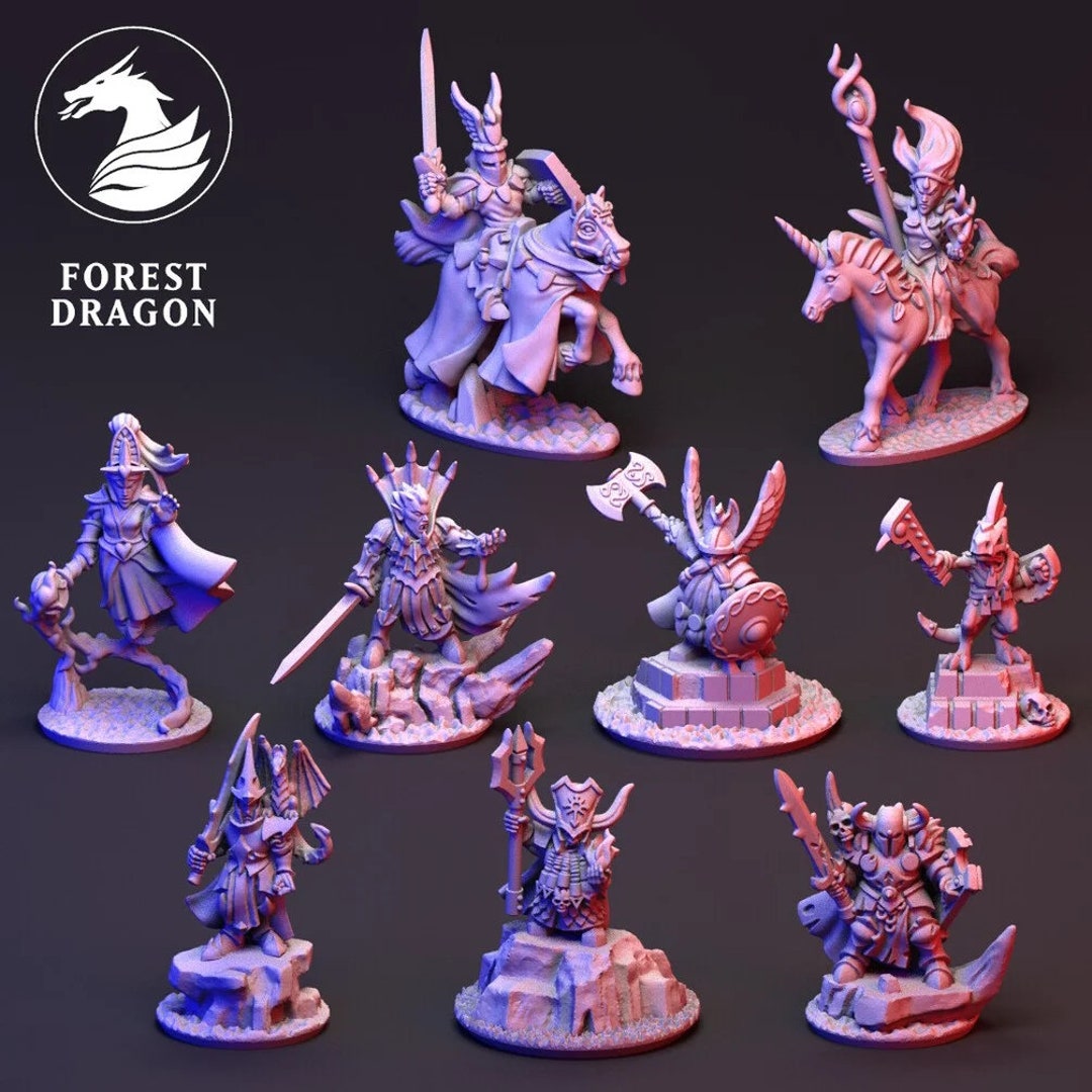 Fantasy Heroes Pack (10mm - 15mm Warmaster Revolution) by Forest Dragon ...