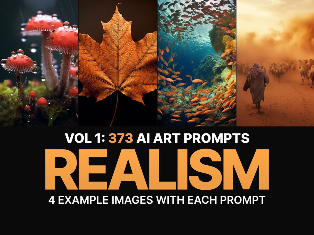 373 Midjourney Prompts for Realism Ai Art, Prompt, Dall E, Stable ...