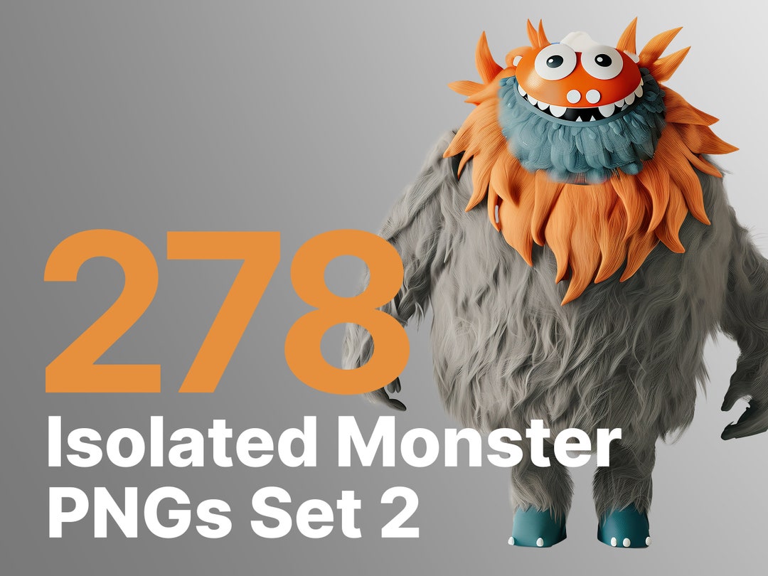 278 Isolated Monster Character Pngs | Transparent Background, No ...