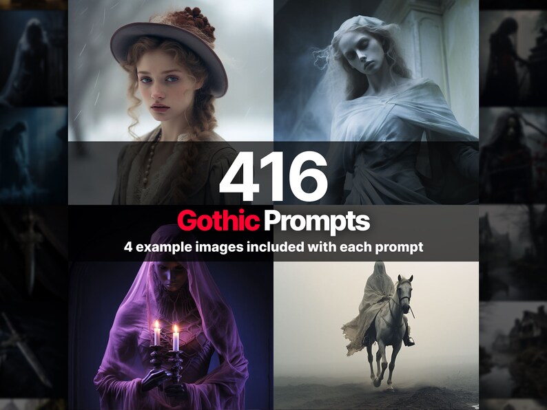 412 Midjourney Prompts for Gothic Ai Art Prompts Best - Etsy