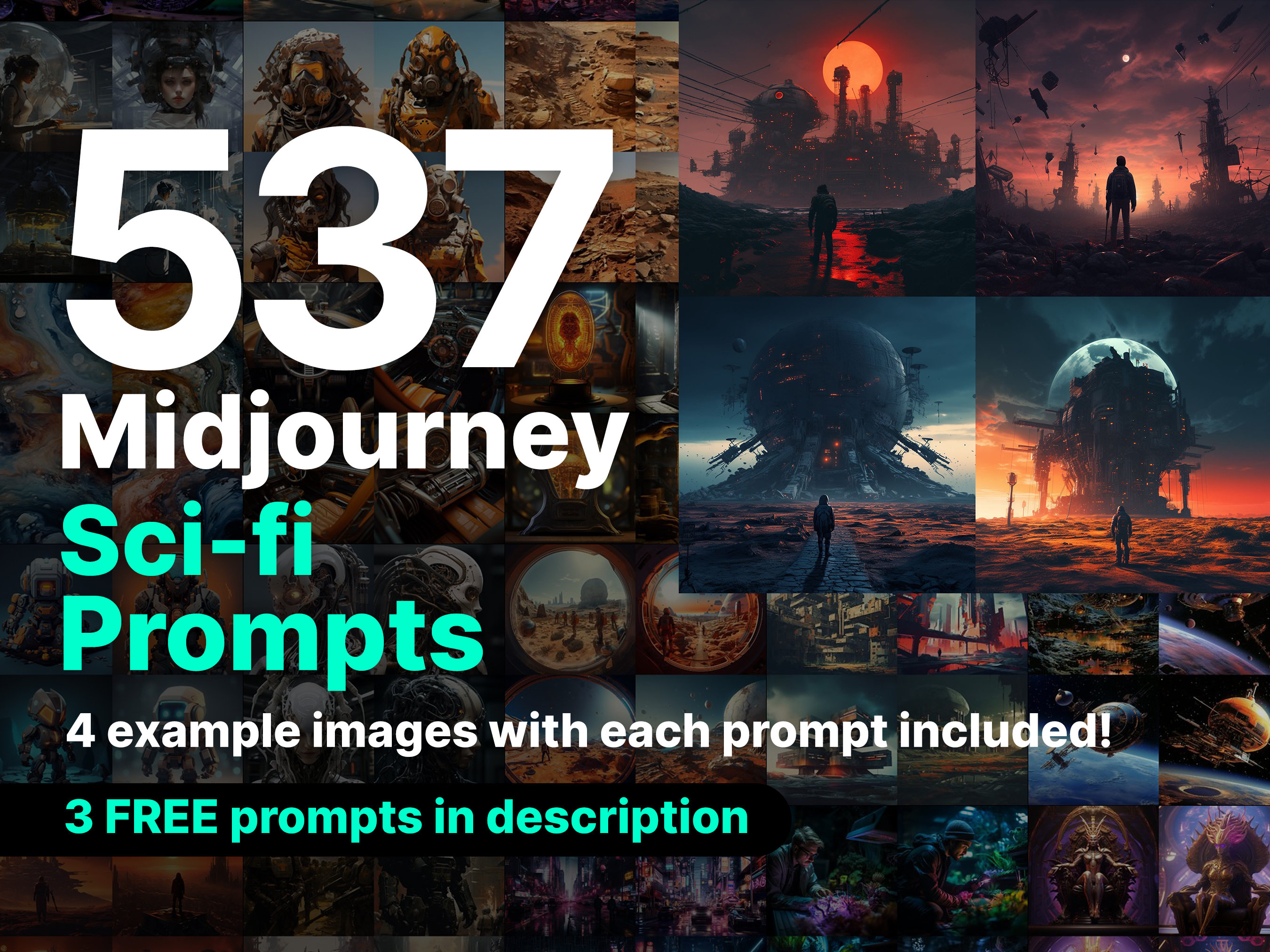 537 Midjourney Prompts for Sci-fi Ai Art Prompts Best - Etsy UK