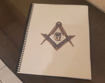 Masonic Spiral Notebook Freemason so Mote It Be - Etsy
