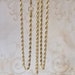 18K Gold Twisted Rope Necklace, Twisted Chain STAINLESS STEEL Wave ...