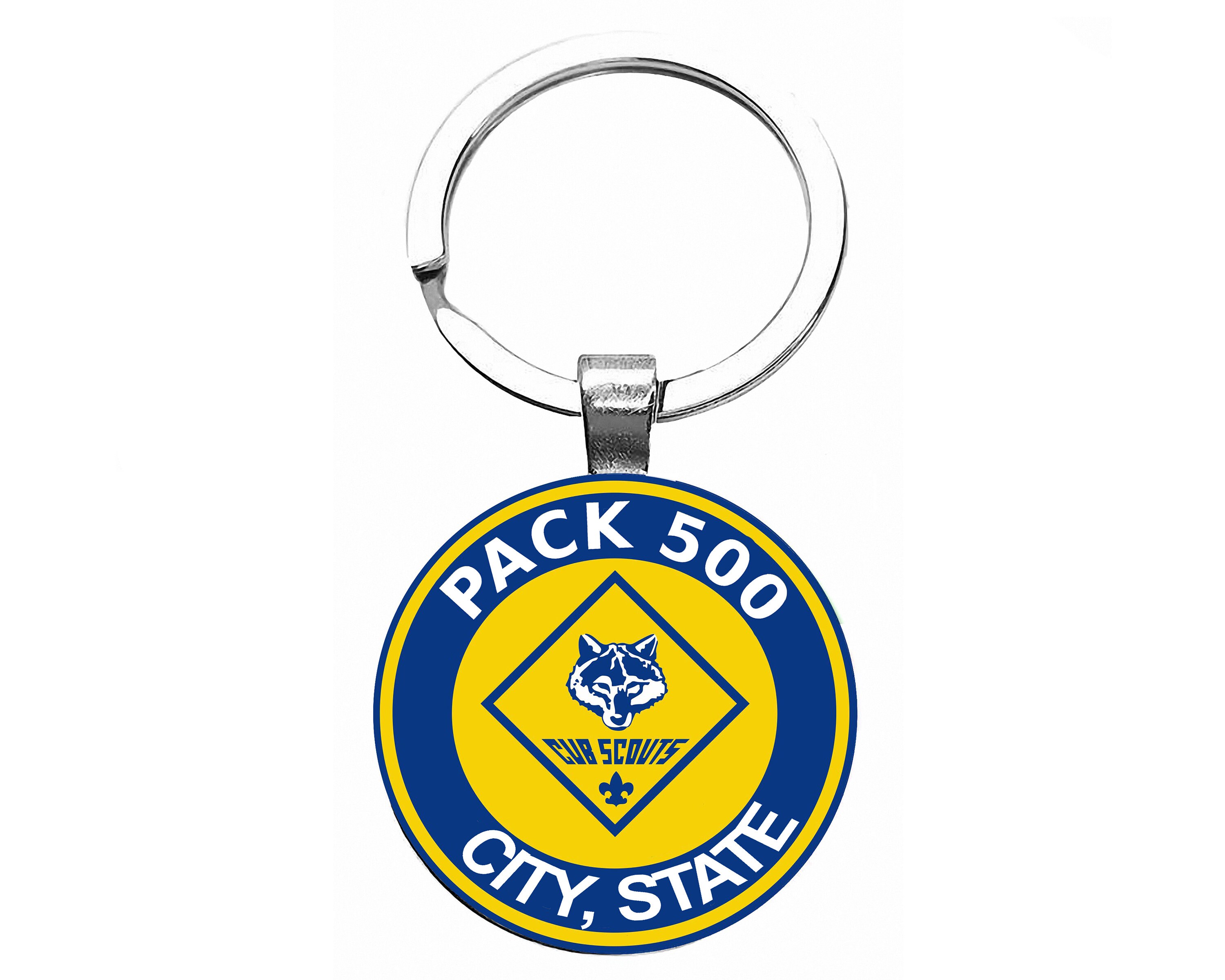 Cub Scout Key Rings (with Pack Number, City and State) - Etsy