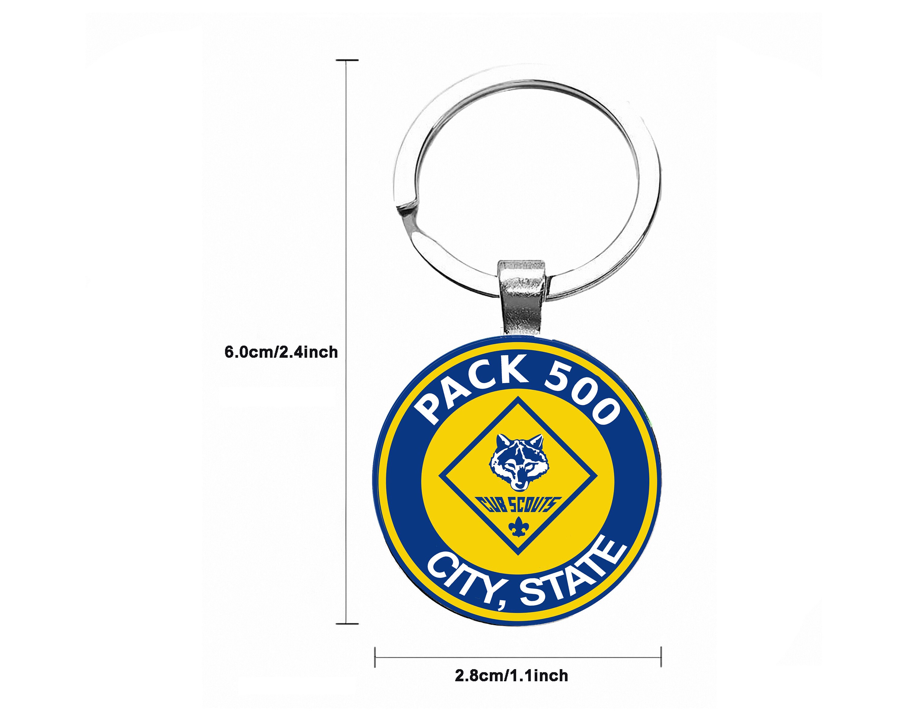 Cub Scout Key Rings with Pack Number, City and State - Etsy
