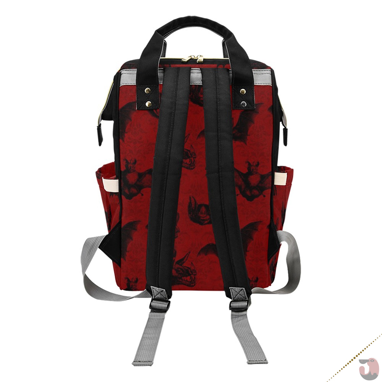 Blood Red Bat Backpack Diaper Bag Insulated Bottle Bag - Etsy