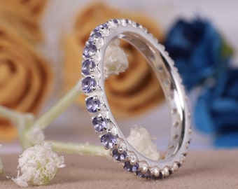 Alexandrite Eternity Ring - Etsy