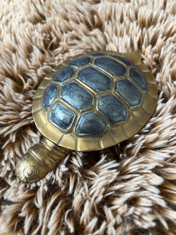 Vintage turtle trinket box - Gem