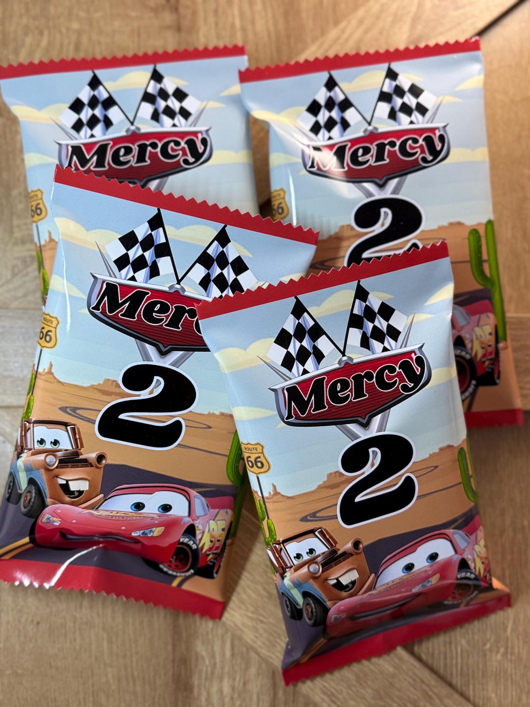 Cars Lightning Mcqueen Personalised Chip Packets - Etsy