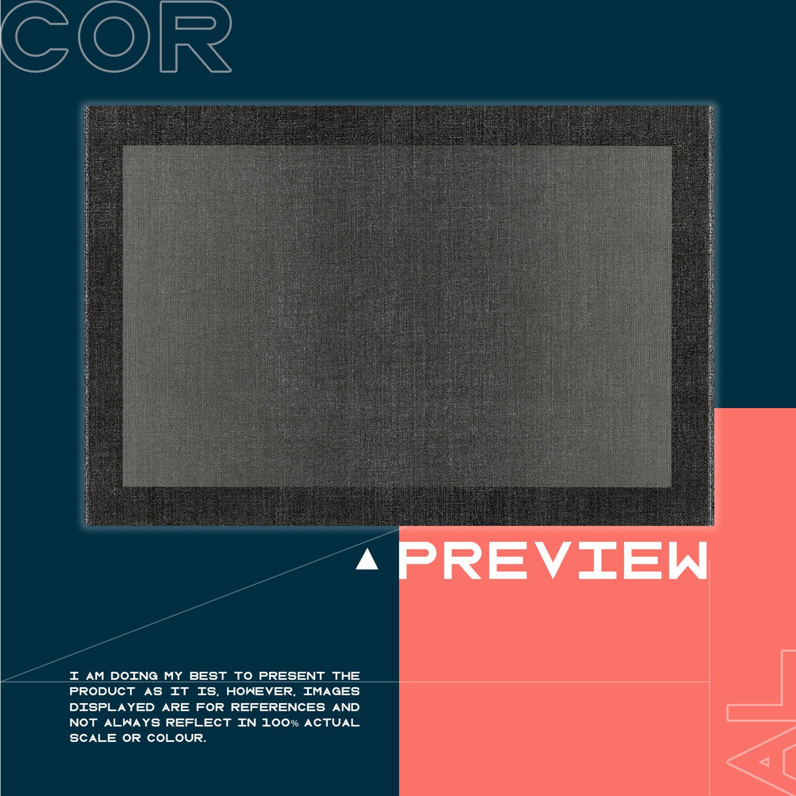 Shadded Gray Material Vinyl Mat, Black Vinyl Floor Mat, Gray Vinyl Rug ...