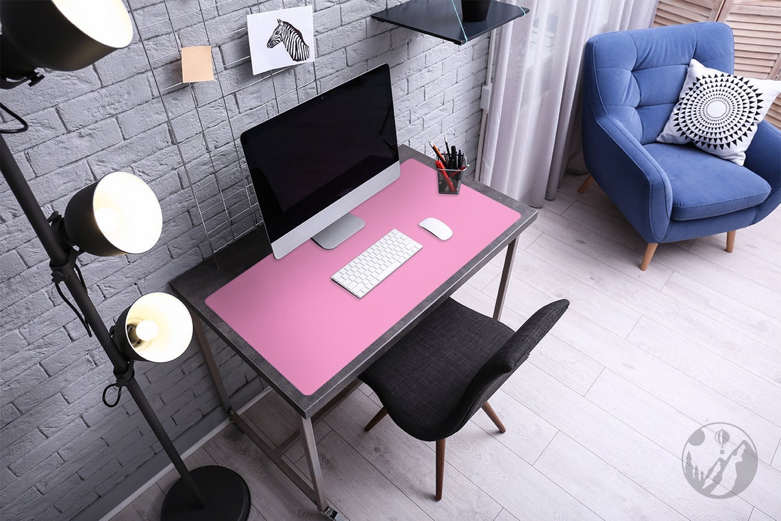 Pink Desk Pad Pink Keyboard Mat Pink Desk Protector Pink - Etsy UK